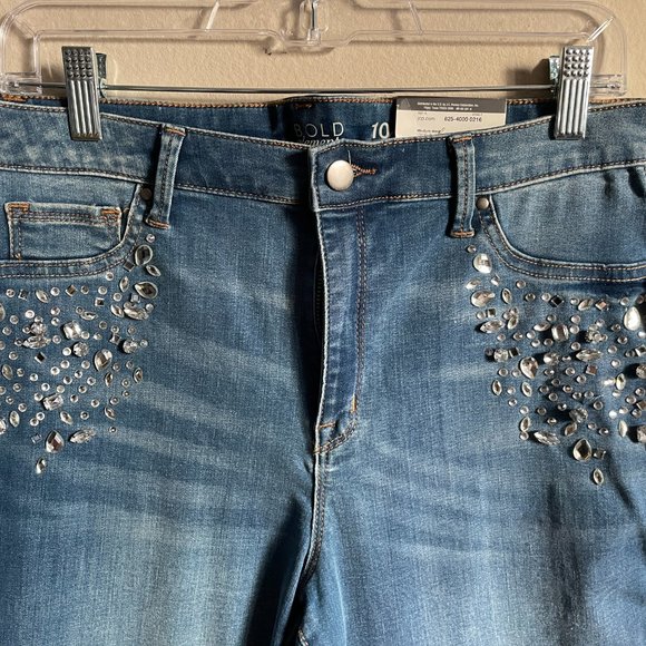 BOLD elements | Jeans | Nwt Bold Elements Gems Curvy Skinny Jeans Size ...
